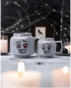 Šedý keramický dětský hrnek na latte 255 ml Zombie – LEGO®