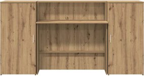 Recepční stůl dub artisan 200x50x103,5 cm kompozitní dřevo 3324222