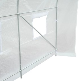 Outsunny skleník 350x200x200cm polytunelový skleník ideální pro zahradnictví a pěstování rostlin |