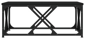 Konferenční stolek černý 70 x 70 x 30 cm kompozitní dřevo - Default Title