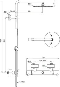 Ideal Standard CeraTherm - Sprchový set s termostatem | průměr 30 cm |