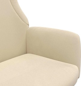 Relaxační židle krémová textil 341396