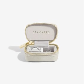 Stackers, Cestovní šperkovnice Oatmeal Petite Zipped Jewellery Box | krémová 75625