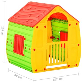 vidaXL Dětský domeček 102 x 90 x 109 cm