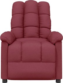 Masážní křeslo vínové textil 289809