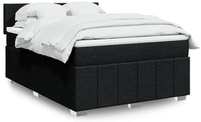 Box spring postel s matrací černá 140 x 190 cm textil 3287058