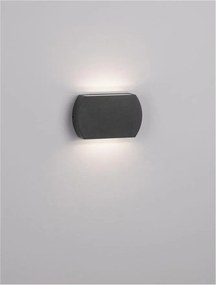 NV 9492630 Venkovní nástěnné svítidlo PARRIS antracitový hliník a čiré sklo LED 7.7W 3000K 220-240V 253st. IP65 - NOVA LUCE