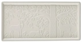 Bílý kameninový servírovací tác Mason Cash In the Forest, 30 x 15 cm