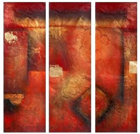 Abstrakce červený sen - 150 x 150 cm