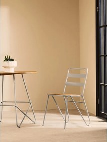 Šedá/v přírodní barvě jídelní židle z jilmového dřeva District – Premier Housewares