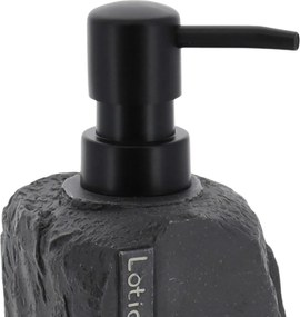 Dávkovač mýdla Paola, černá/s černými prvky, 400 ml