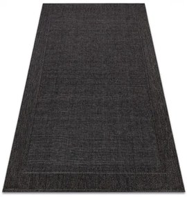 Dywany Luszczow Kusový koberec TIMO 5000 SISAL venkovní rám černý Rozměr koberce: 180 x 270 cm