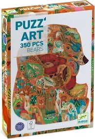 DJECO Obrysové puzzle Medvěd / 350 dílků / 61 x 46 cm
