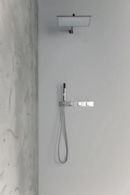 Sapho Podomítková termostatická baterie s držákem ruční sprchy,2 výstupy,hranatá,chrom
