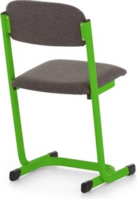 Učitelská židle čalouněná, světle zelená - ral 6018