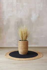 Umělá tráva v květináči BOHO, plast, výška 54 cm, béžová