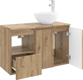 Sada koupelnového nábytku 2 ks Dub artisan Kompozitní dřevo 3404043