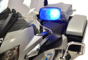 Ramiz Dětská elektrická policejní motorka BMW R1200RT + pomocná kolečka + zvuky + LED + EVA + pomalý start