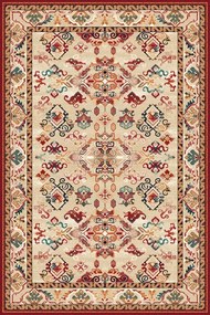 Kusový koberec vlněný Agnella Isfahan Meka Tmavě Béžový Rozměr: 240x340 cm