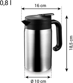TESCOMA Termoska s dávkovacím uzávěrem CONSTANT 0,8 l, nerez