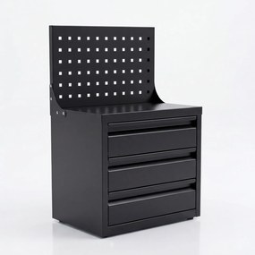 Organizér s perforovanou tabulí a zásuvkami, 660x400x300 mm