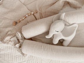 Babysteps Lněné ochranné hnízdečko pro miminko BÍLÁ