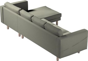 Potah na pohovku IKEA Norsborg 4-místná se šezlongem barva šedá látka pletený vzor