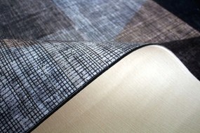 BE Koberec Porte 2032 GREY - šedohnědý černý obdélníkový Rozměr: 50x80 cm
