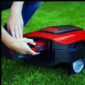 Einhell FREELEXO 1200 LCD BT červená / Robotická sekačka / 1200 m2 / 1