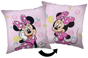 Jerry Fabrics polštářek Minnie Pink Bow 35x35 cm