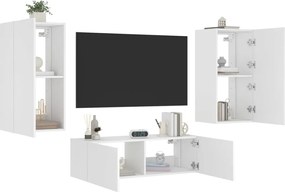 vidaXL 3dílná obývací stěna s LED osvětlením [3216879] Barva: šedá sonoma