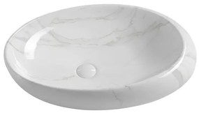 Sapho Dalma Keramické umyvadlo 68x16,5x44 cm, carrara MM317