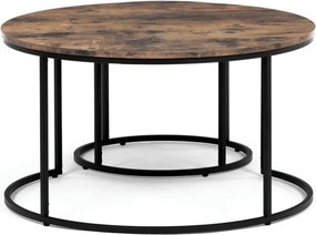 Konferenční stolek 80x80x45cm AF-3002 OLW, mdf, old wood