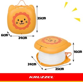 Přenosný/cestovní nočník - lev Kruzzel