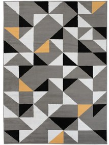 Kusový koberec PP Lester šedožlutý 120x170cm
