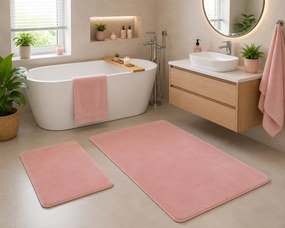 Bellatex BANYGOLD sada - bez výkroje Růžová 60x100 cm 60x50 cm (SADA)