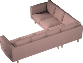 Potah na pohovku IKEA Norsborg rohová 5-místná barva růžová látka pletený vzor