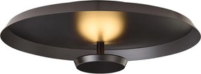 Moderní stropní svítidlo matně černé vč. LED s 3-stupňovým stmíváním - Sombra