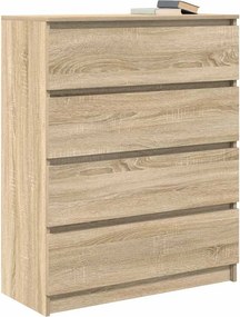 Příborník dub sonoma 80x35x99 cm kompozitní dřevo 3328482
