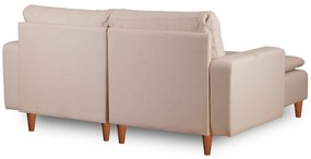 Hanah Home Rohová pohovka LUNGO MINI krémová