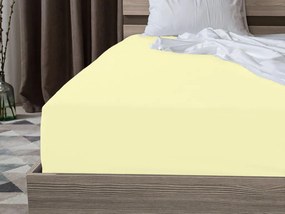 Jersey prostěradlo světle žluté 180 x 200 cm