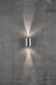 NOR 49701034 Venkovní nástěnné svítidlo Canto 2 2x6W LED nerez ocel čirá - NORDLUX