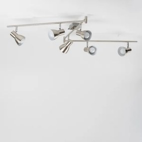 LED Bodové svítidlo 6xE14/5W/230V matný chrom