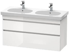 Duravit DuraStyle - Umyvadlová skříňka 61x115x45 cm, 2 zásuvky, lesklá bílá DS648602222