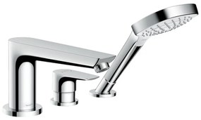 Hansgrohe Talis E, 3-otvorová páková baterie na okraj vany, chromová, 71731000