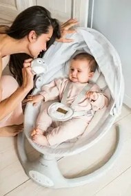 MoMi KENANI Elektrická houpačka světle-šedá