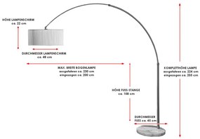Stojanová lampa Ample bílá