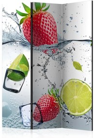 Paraván Fruit cocktail Dekorhome 135x172 cm (3-dílný)