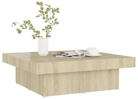 vidaXL Marketos Konferenční stolek dub sonoma 90 x 90 x 28 cm dřevotříska