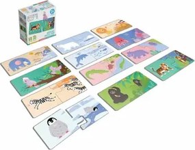 KukiKuk 80036 Véééliké puzzle duo Kde bydlí zvířátka / od 2 let
